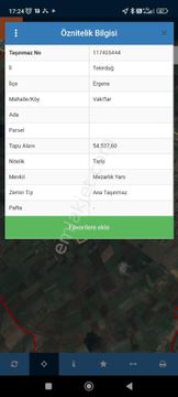 Akar Yapı Gayrimenkul Tekirdağ Ergene Vakıflar Mahallesi Satılık Tarla ...